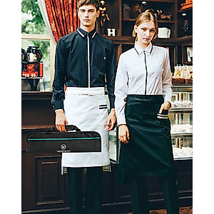 Wessleco Knife Roll, 5-Pocket Chef’s Knife Roll Bag, Knife Bag, Chef Knife Case Nylon Portable Chef Carrying Travel Bag Pouch, Blue(Knives not Included)