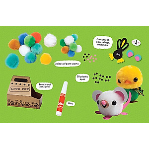 KLUTZ My Pom-Pom Pet Shop Craft Kit , Green Medium