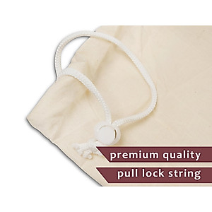 Lenenz 4 Pack Reusable Laundry Bags - 100% Cotton Multi Purpose Travel Laundry Bag - Durable & Machine Washable - Large Laundry Bag 28 x 36"