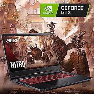 Acer Nitro 5 AN517-41-R7EY Gaming Laptop, AMD Ryzen 5 5600H Hexa-Core Processor | NVIDIA GeForce GTX 1650 | 17.3" FHD IPS Display | 8GB DDR4 | 512GB NVMe SSD | WiFi 6 | Backlit Keyboard