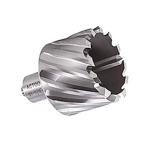 ACTOOL 1-15/16" Diameter × 1" Depth of Cut HSS ANNULAR Cutter with 3/4'' Weldon Shank