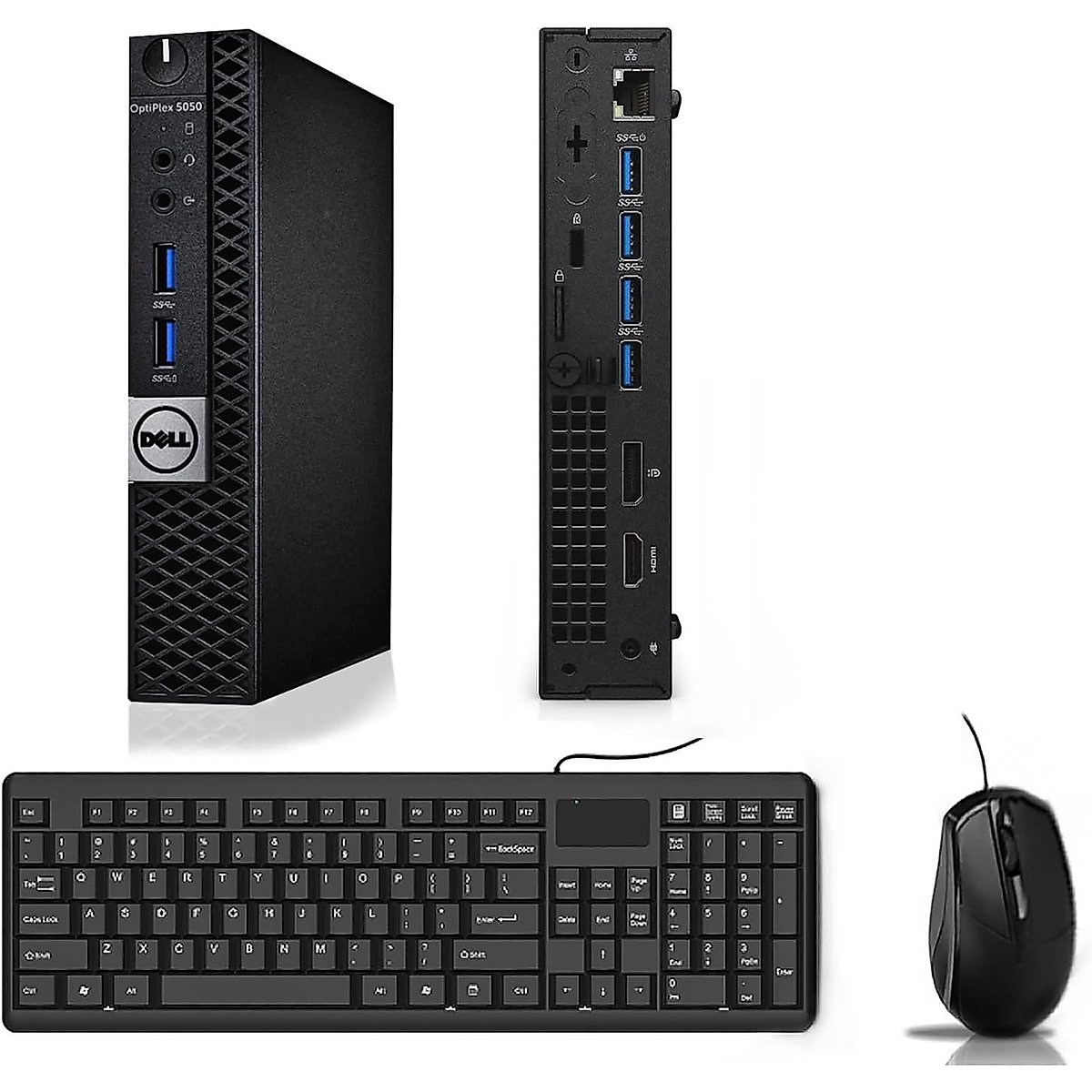 Dell OptiPlex 5050 Micro Form Factor PC Computer, Intel Core i5-7600T, 16GB DDR4, 1TB SSD, Windows 10 Pro (Renewed)