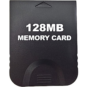 Black 128MB Gaming Memory Card Compatible Wii and Gamecube