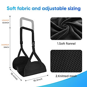 Airplane Foot Rest for Long Flight, Ergonomic Plane Foot Hammock, Foot Hammock for Airplane Travel Accessories, Travel Foot Rest, Comfy Foot Hanger Airplane to Relax Your Feet