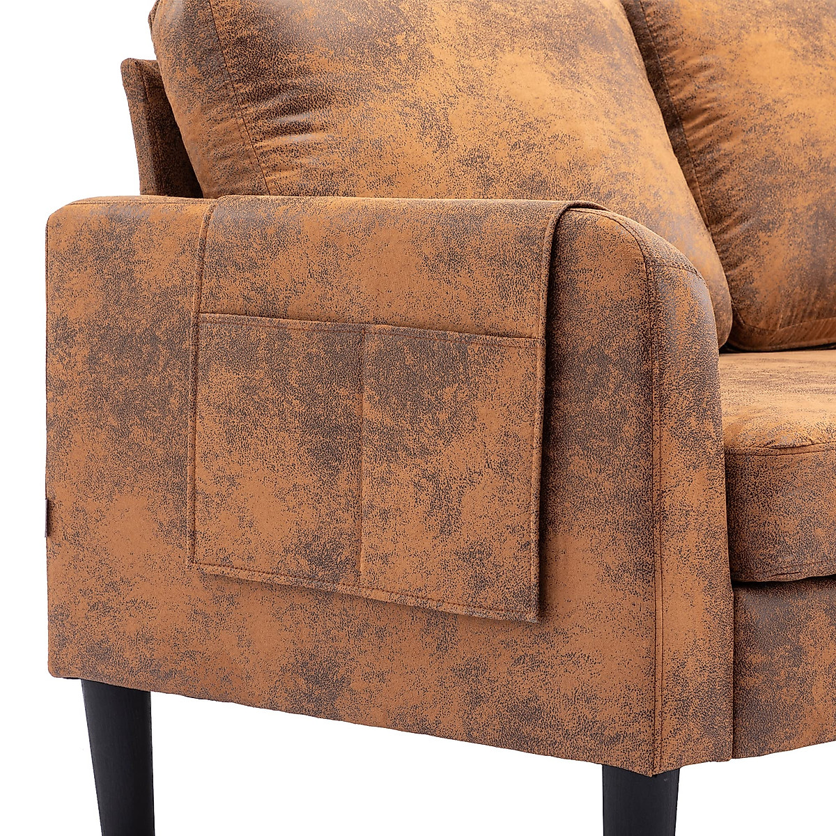 HomSof Sectional Reversible Chaise Longue, Modern L-Shaped Couch with Pull Storage, Coffee Sofa Bed