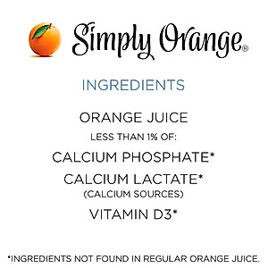 Simply Orange Juice, 52 fl oz, 100% Juice w/Calcium & Vitamin D, Not from Concentrate