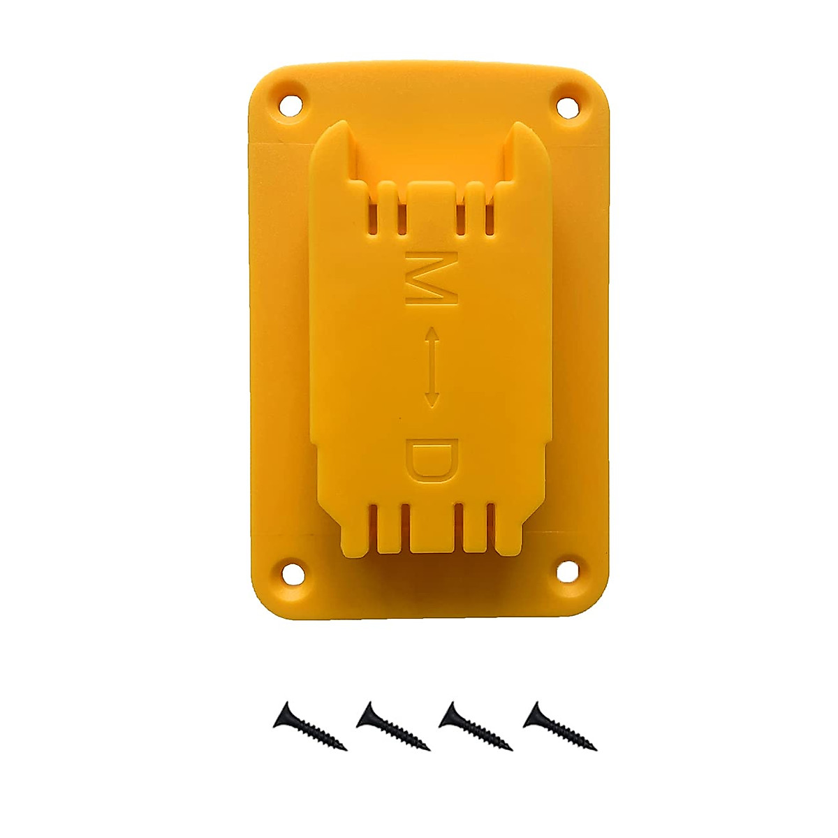UOSXVC 5Packs Tool Holders for Dewalt 20V 12V Drill Tool Mount Fit for Milwaukee M18 Tools Yellow