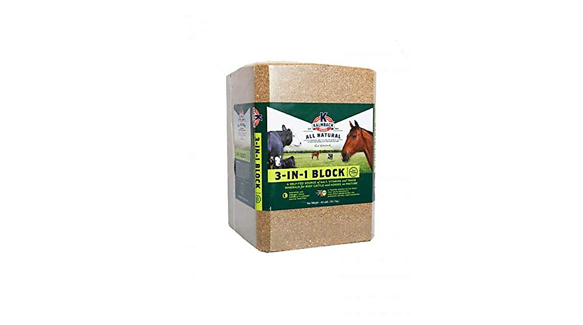 3 in 1 Livestock Block for Cattle & Horses | Supports Nutrition