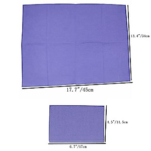 13" x 18" Dental Bibs Disposable Pack of 125,Soft and Waterproof Dentist Bibs for Medical Patients Dental Tray Covers,Tattoo Bib Sheet and Nail Table Cover Supplies (Purple)