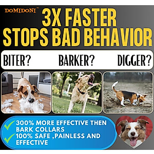 2024 Dog Bark Deterrent Device - Anti-Bark Devices for Dogs, No More Barks Dog Training Tool (Black)