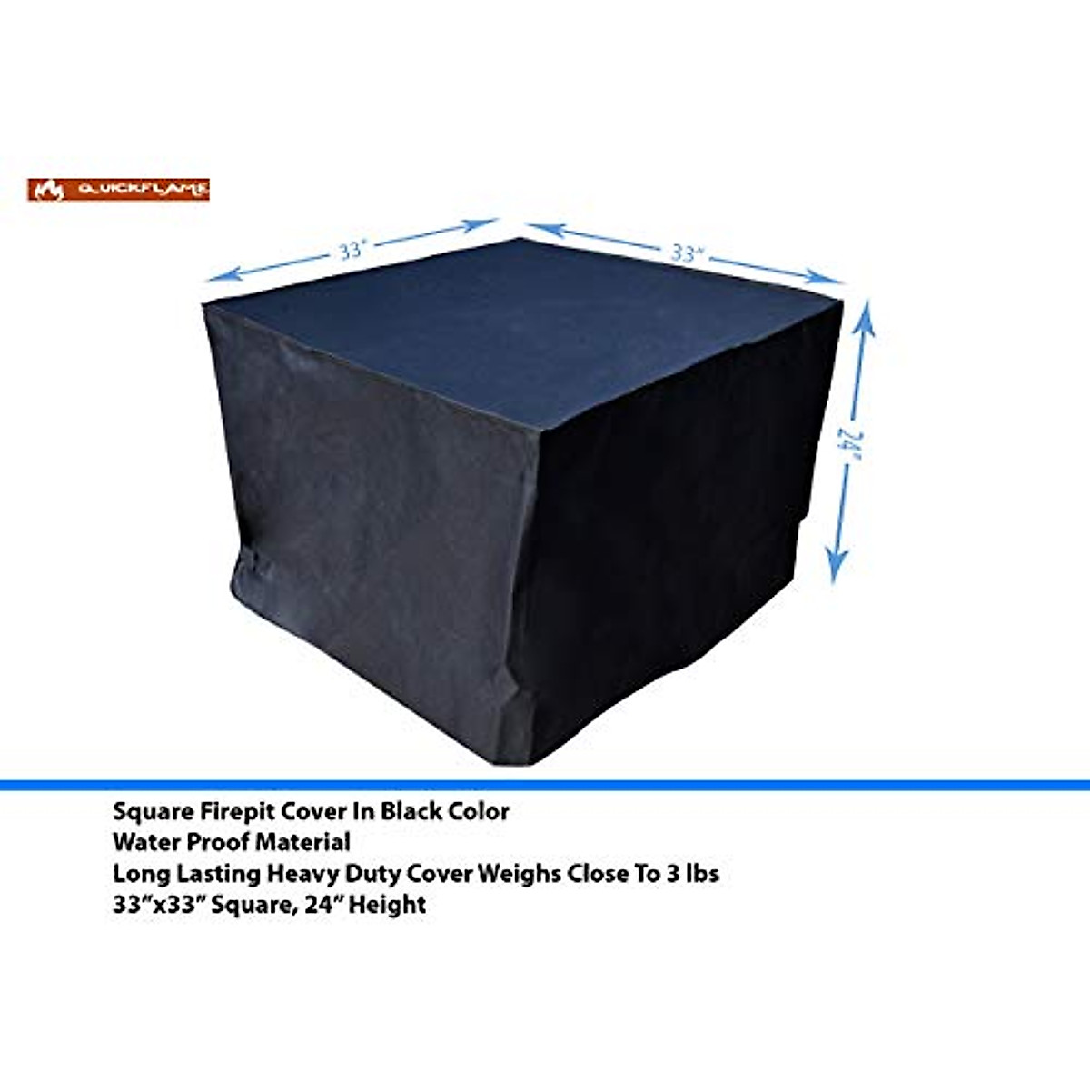 Gas firepit Cover-Square