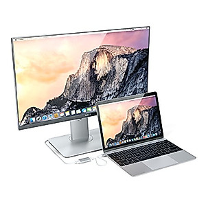 Satechi USB C to HDMI Adapter 4K (60Hz), USB C to HDMI for MacBook Pro/Air M1 M2 M3, iPad Pro, iPhone 15, Dell, HP, Surface, Lenovo and More - Silver