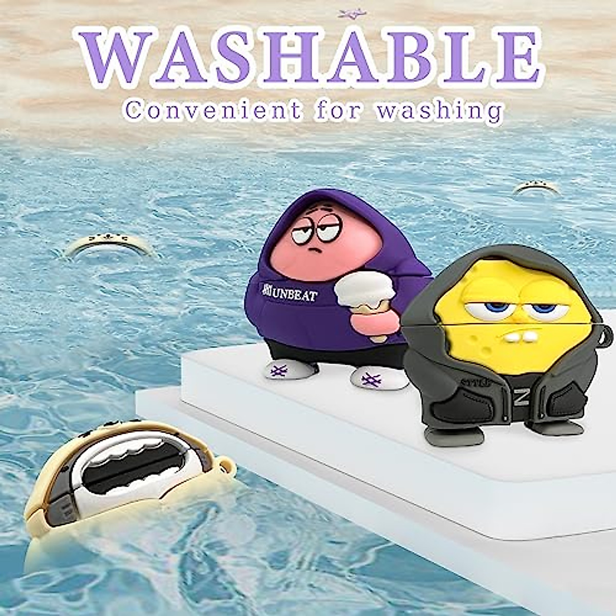 [3 Pack] Cute Airpod Pro 2 Case,Funny 3D Cartoon Character Airpods Pro 2 Case,Soft Silicone Case Cover Accessories Airpods Pro 2nd Generation Case for Men and Women