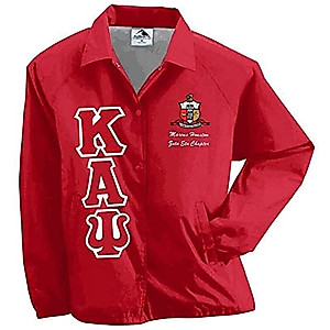 Greekgear Kappa Alpha Psi Crossing Jacket Large Red