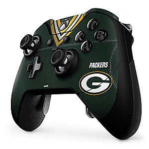 Skinit Decal Gaming Skin Compatible with Xbox One Elite Controller - Officially Licensed NFL Green Bay Packers Team Jersey Design