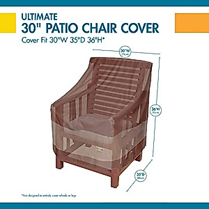 Duck Covers Ultimate Waterproof Patio Chair Cover, 30 Inch