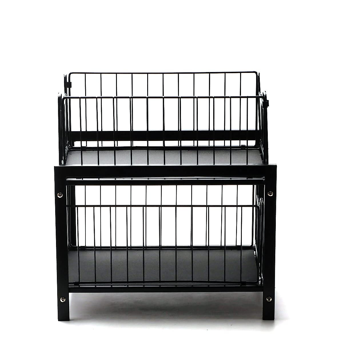 IIF Under Sink Organiser 2 Tier Sliding Basket Drawers Storage Organisation Pull out Sink Shelf Cabinet Rack for Bathroom Kitchen Pantry