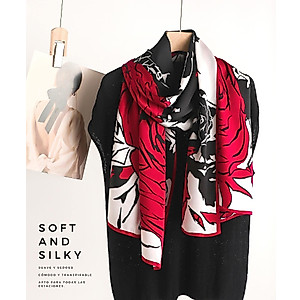 PoeticEHome 100% Mulberry Silk Long Scarf - Women's Large Oblong Shawl for Head, Neck, and Hair Wrap, with Gift Packaging