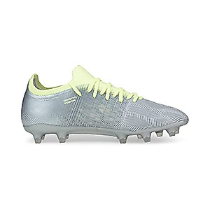 PUMA Women's Ultra 3.4 Firm Ground Soccer Shoe, Diamond Silver-Fizzy, 8