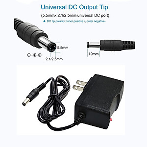 3V 1Amp Power Adapter Supply 100-240 AC to DC 3Volt 1000mA 5.5mmx 2.5mm Plug 3V 1A AC/DC Power Supply Transformer