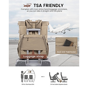 LOVEVOOK Laptop Backpack for Women 17 Inch Laptop Bag with USB Port Wide Open Work Tote Bag Convertible Casual Daypack Business Computer Travel Backpack Purse Teacher Nurse Bag