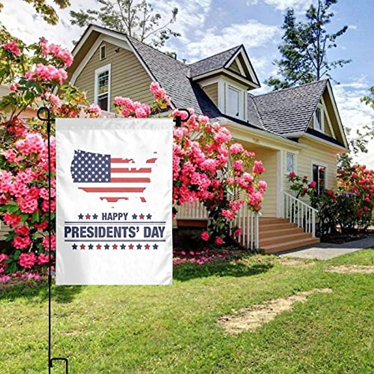 Happy President'S Day Garden Flag Double Sided House Yard Flags For Home Wedding Party Holiday Decor