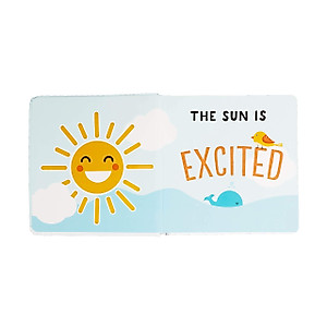 Kate & Milo Feelings of The Sky Board Book for Babies, Touch and Feel, Gender Neutral Nursery Book, Toddler or Baby Learning Book, Christmas Stocking Stuffer, Gift for New and Expecting Parents