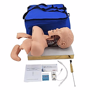 Oral Nasal Intubation Manikin,First Aid Tracheal Intubation with Alarm Function,Intubation Manikin Airway Management Trainer Advanced Human Tracheal Intubation Model