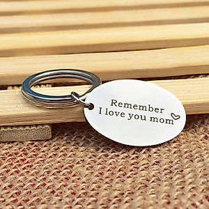 XYBAGS Mother's Day Keychain Gifts from Daughter Son - Remember I Love You Mom - Birthday Christmas Gift for Mom