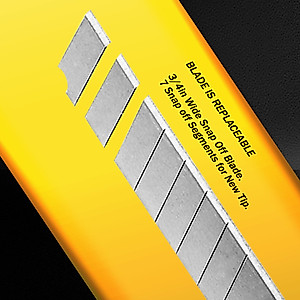 MotoGroup 100 Bulk Yellow Box Cutters Utility Knife Snap Off Blade 9MM Blade