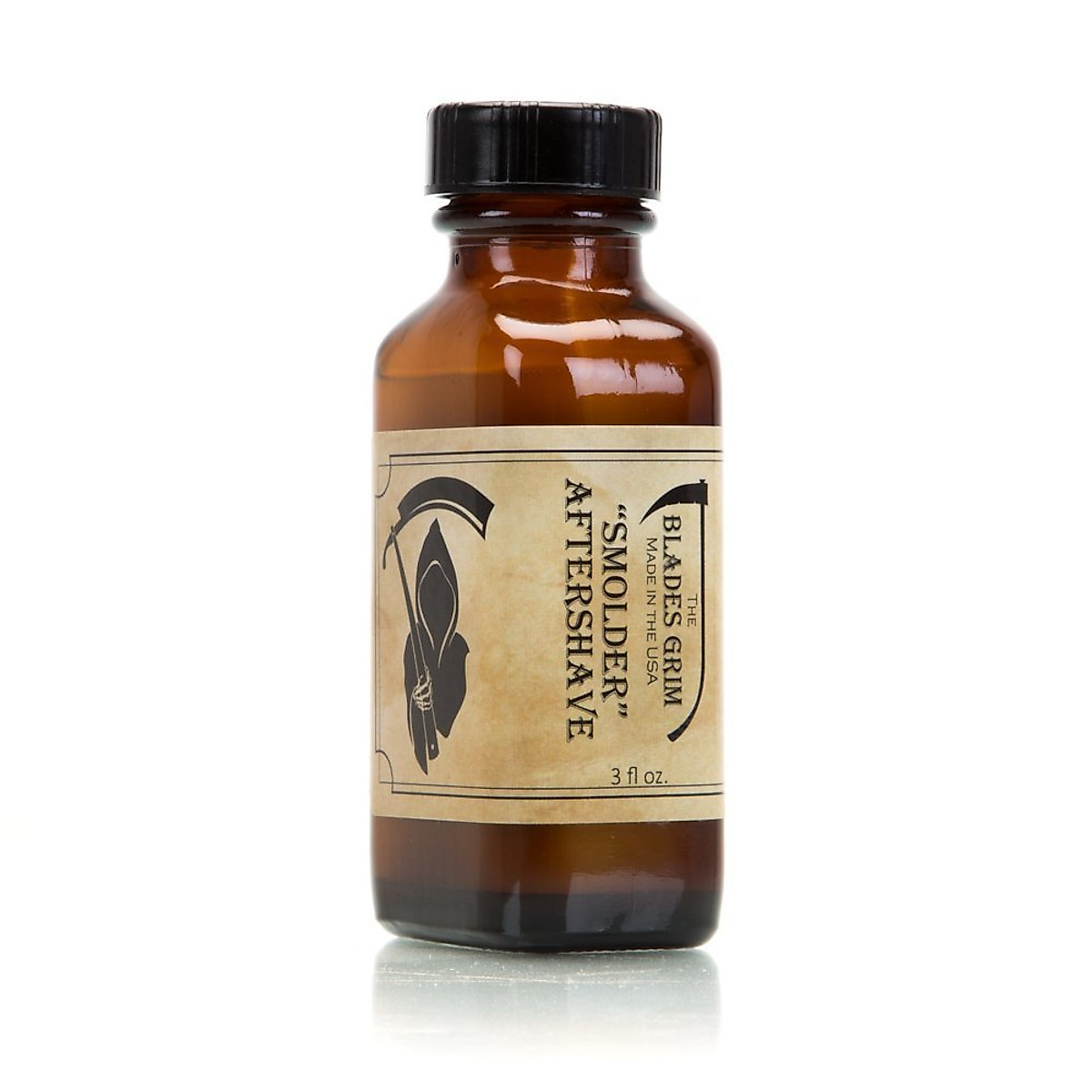 The Blades Grim – Aftershave Oil, Handmade in The USA (Smolder, 3oz)