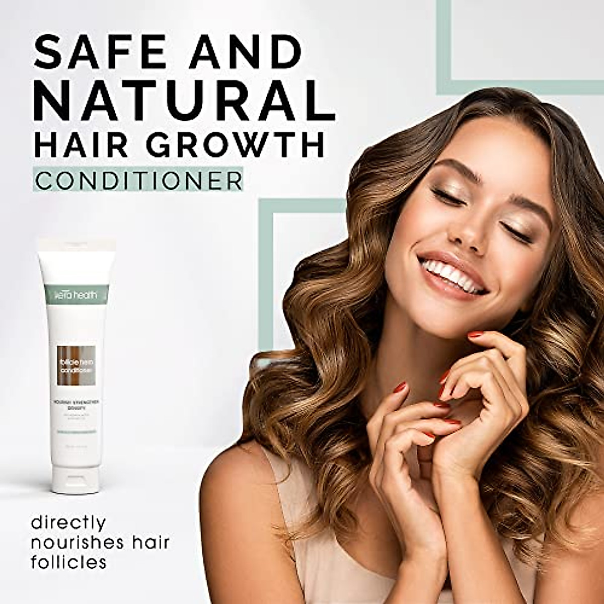 Follicle Hero Hair Growth Conditioner, Keratin Conditioner Hair Fall Solution for Women and Men, Paraben-Free Volumizing Conditioner for Fine Hair, 5.1 fl oz - KeraHealth