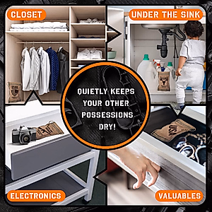 Gun Safe Dehumidifier by Fire-Arm Guard - All Natural USA Made Moisture Absorbers - Lifetime Reusable Mini Humidity Pouch for Safes, Car, Closet, Shoe & Gym Bag, Children & Pet Friendly (USA Style)