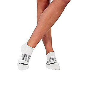 Bombas Women's Original's White Ankle Socks, Size Small