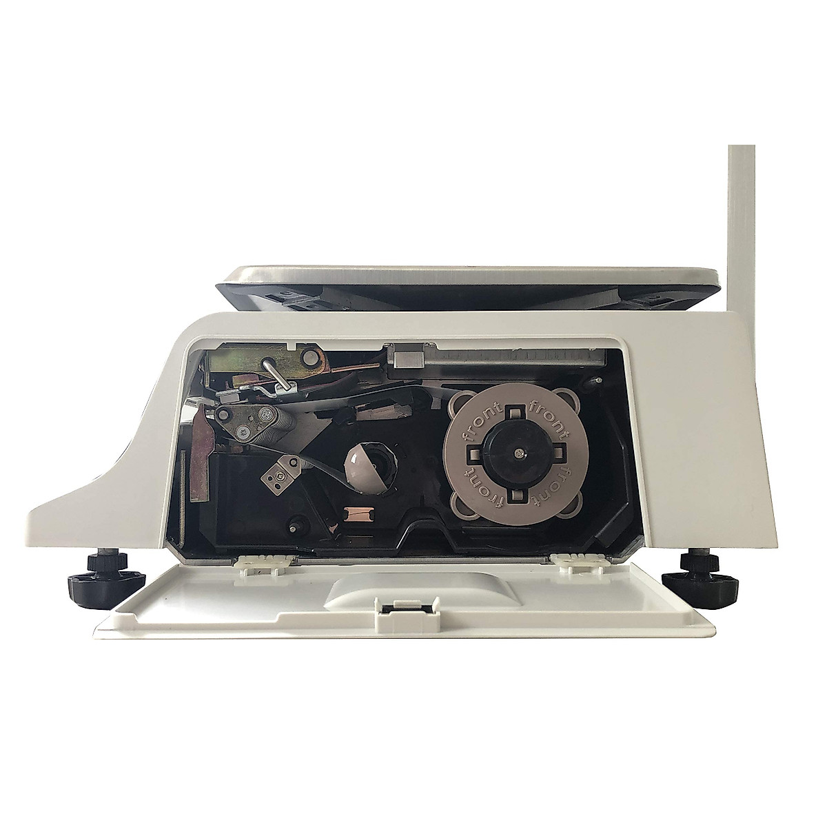 VisionTechShop DLP-300 Label Printing Scale Pole Display, 30/60lbs Capacity, 0.01/0.02lbs, NTEP Legal for Trade with a Free 1 case CAS LST-8010 UPC Label, 58 x 40mm