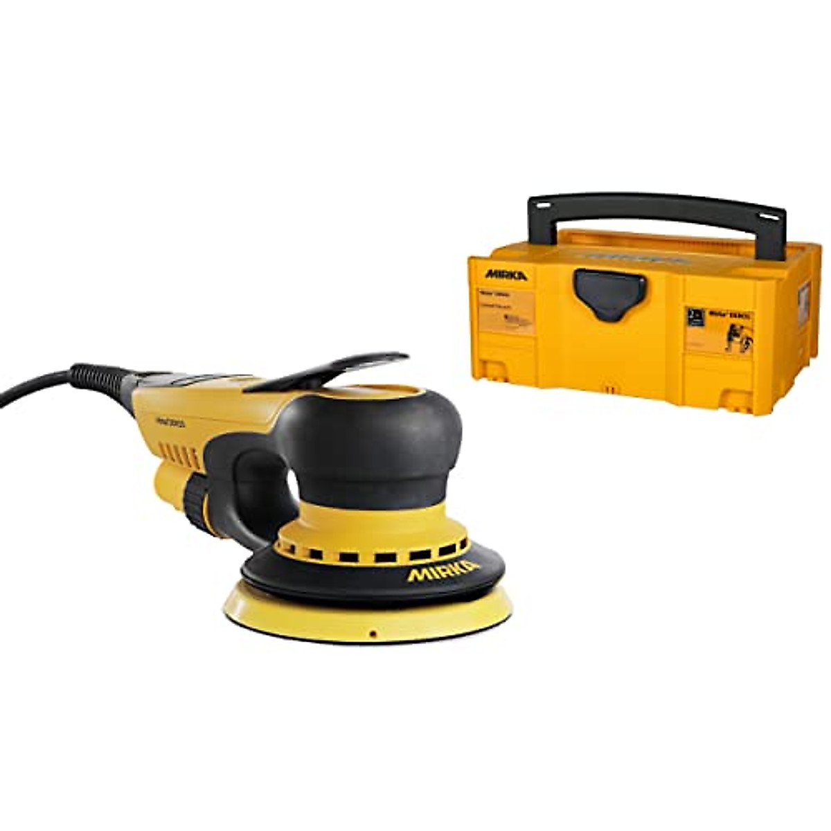 Mirka MID55020CAUS Direct Electric Random Orbital Sander, 5-Inch, Yellow, Black