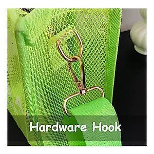 knzdvoy Mesh Tote Bag for Women, Large Satchel Tote Bag for Summer Beach Bags Fashion Clear Tote Bag Messenger Bag (10.6'' L X 8.3'' H X 4.1'' T,black)