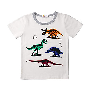 Little Hand Kids Dinosaurs Pajama 100% Cotton Short Pajamas for Boys Sleepwear Pjs Sets Toddler Summer Clothes Size 5T