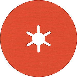 Bosch Professional 2608621819 25-Piece Prisma Ceramic Fibre Sanding Disc R782 (Metal and Stainless Steel, Ø 100 mm, grit G120, Accessories for Angle Grinders)