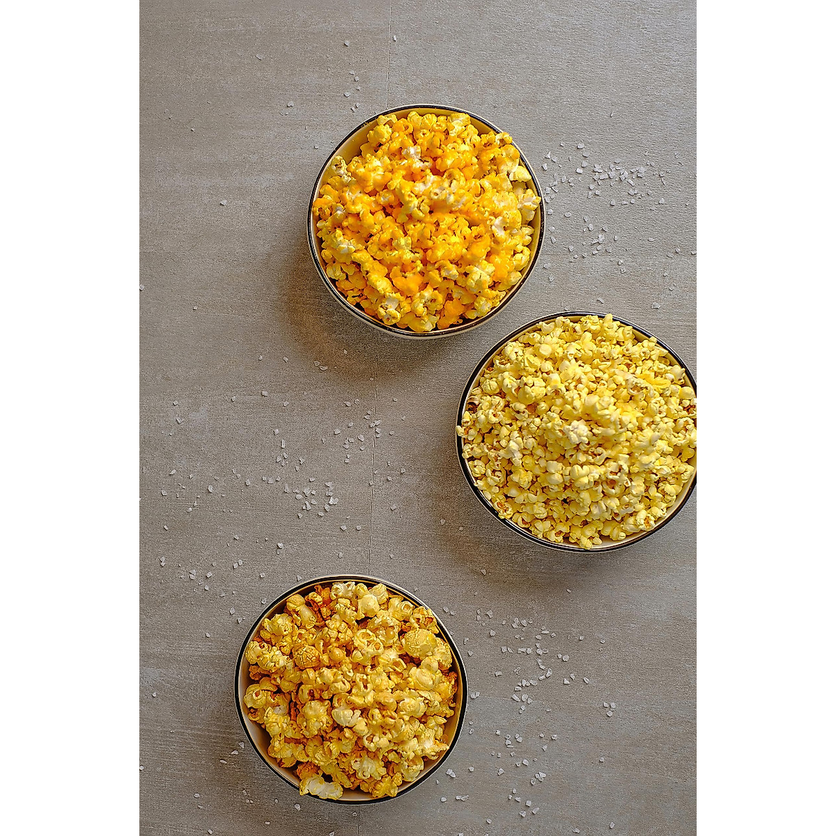 Amish Country Popcorn | Collapsible Silicone Microwave Popper with Customized ACP Logo | BPA and PVC Free Popcorn Bowl with Handles | Dishwasher Safe | Includes 2-2 oz Bags of Kernels (Grey)