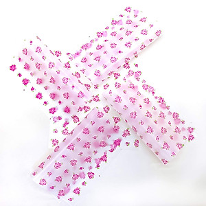 PRECUMELO Valentine's Day Wax Paper Sheets Deli Wraps Paper Sheets Basket Liners Squares Baking Paper Colored Parchment Paper Greaseproof for Food,Handmade Soap,Cookies (100 sheets, Rose)