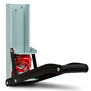 16 oz. Metal Can Crusher/Smasher, Heavy Duty Wall Mounted Aluminum Can Crusher, Crusher Recycling Tool for Seltzer, Soda, Beer Cans with Bottle Opener