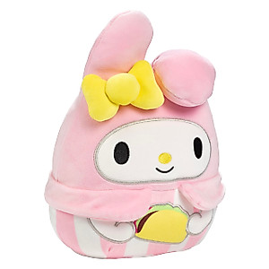 Squishmallows 8" My Melody with Taco Food Truck Series Plush - Official Kellytoy - Collectible Soft & Squishy Sanrio Hello Kitty Stuffed Animal Toy - Gift for Kids, Girls & Boys - 8 Inch