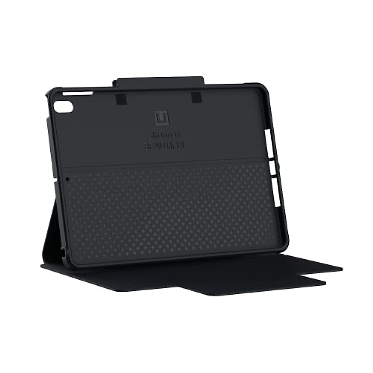 [U] by UAG iPad 10.2 Case Black 9th Generation 2021, 8th Gen 2020, DOT Lightweight Slim Shockproof Antimicrobial Smart Folio Protective Cover with Auto/Sleep Wake & Pencil Holder