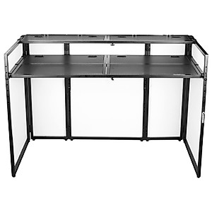 Odyssey DJBOOTHM65 Media DJ Booth with 65-Inch Flat Screen Monitor Mount