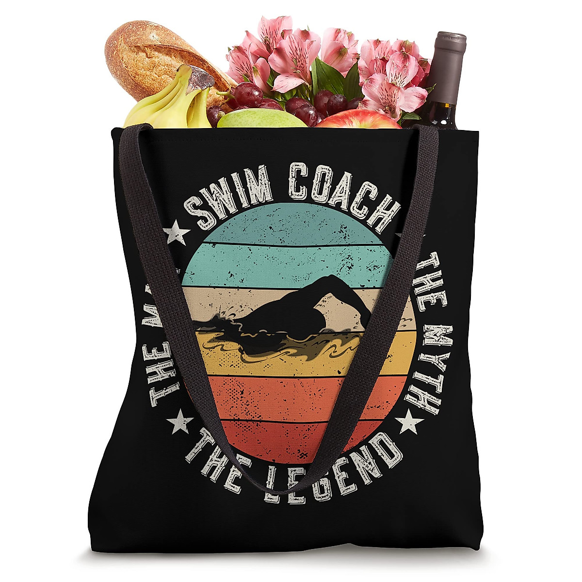 Swim Coach The Man The Myth The Legend Swimming Coach Tote Bag