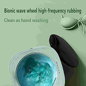 Portable Washing Machines, 8L Mini Washing Machine Foldable Washing Machine with 3 Modes, Travel Portable Washing Machine for Underwear, Sock, Baby Clothes, Camping, RV, Dorm, Apartment (Green)
