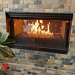 GASPRO 48 x 6 Inch Drop-in Fire Pit Pan and Burner, Natural Gas & Propane Fire Pit Insert with Linear Burner, Heavy Duty 304 Stainless Steel, Mounting Plates Included