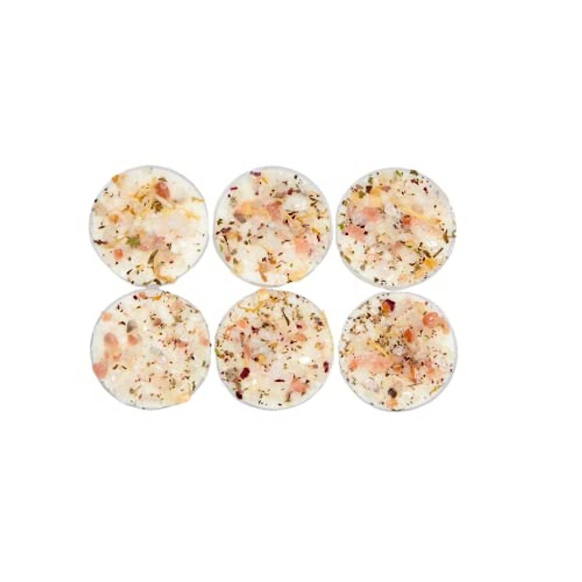 Good Vibes Only Candle by New Moon Beginnings - Negative Energy Cleansing - Soy Aromatherapy Candle - Handmade with Crystals & Herbs (6 Pack tealights)