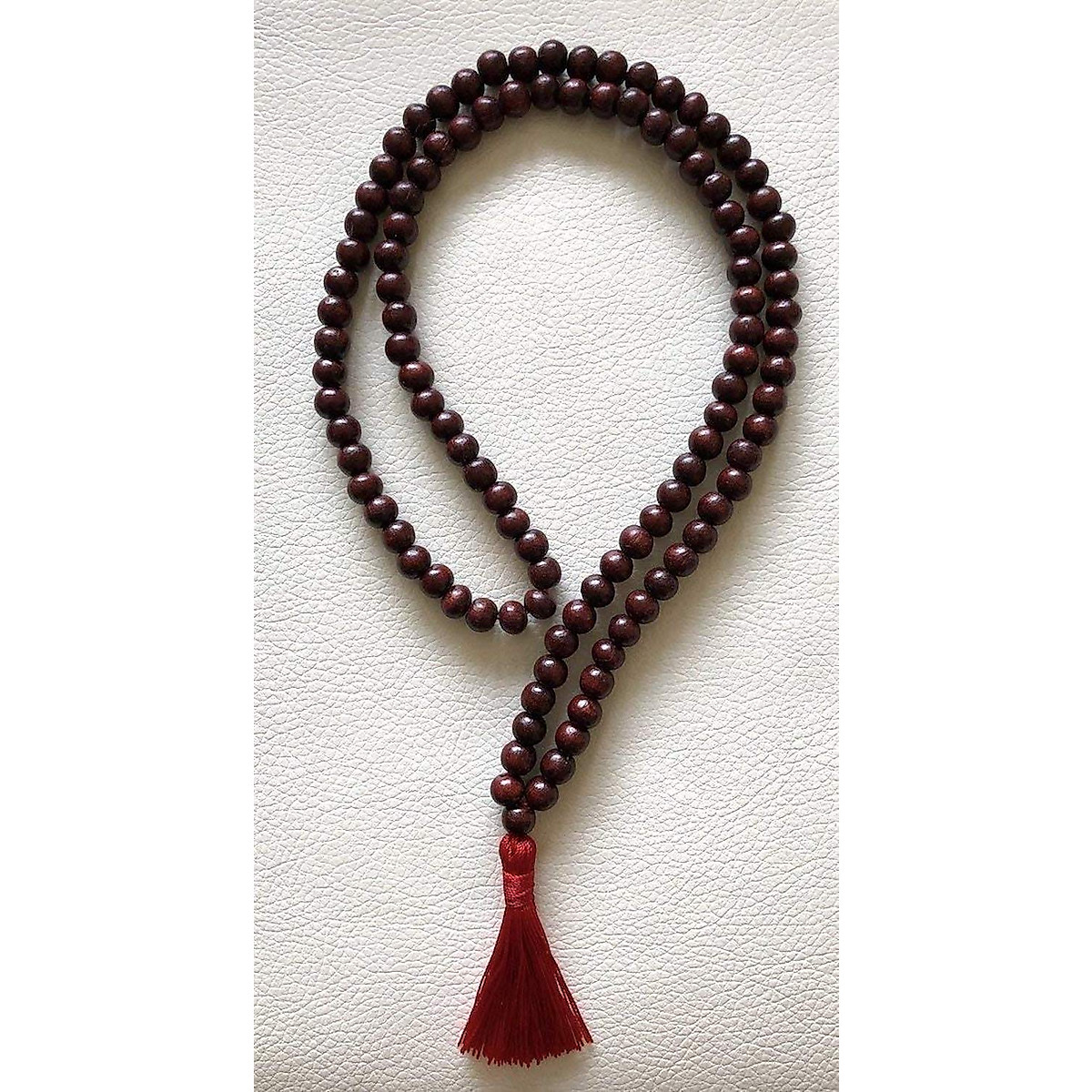 Rosewood mala beads necklace 108 buddhist prayer beads Red Sandalwood japa mala 10 Styles - Energized - w/ mala Pouch (8mm 108+1 Beads mala)